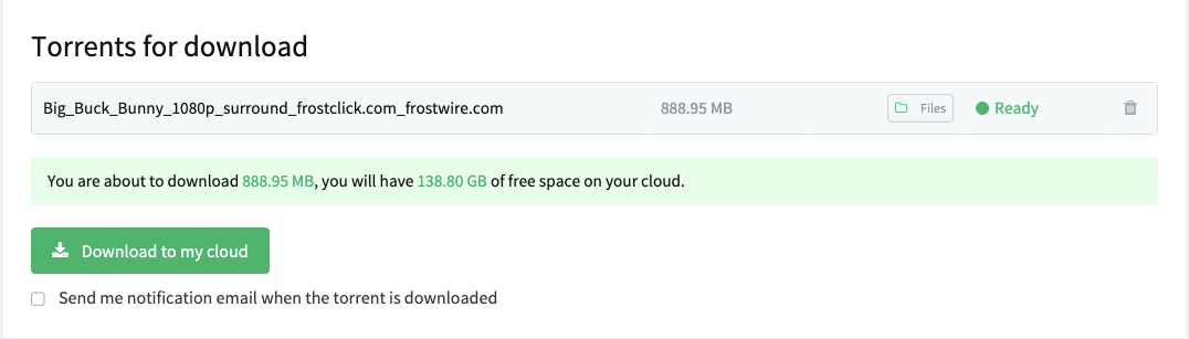 Bitport.io - Anonymity with fast torrents? Online? - Torrent Compare