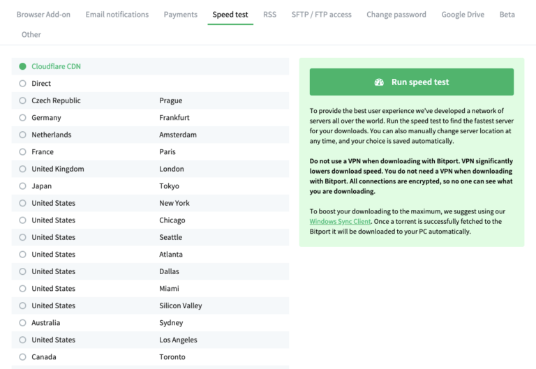 Bitport.io - Anonymity with fast torrents? Online? - Torrent Compare